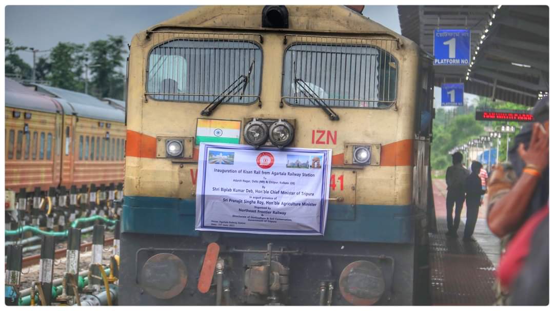 Historic Kisan Rail takes off from Agartala for Delhi - Tripura News Live