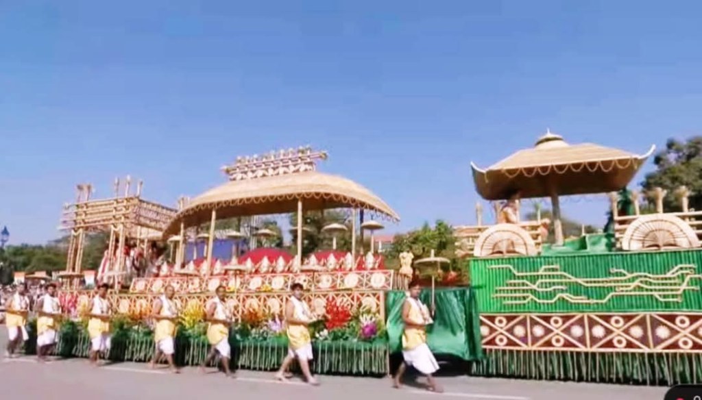 Tripura’s Kharchi Puja tableau secures second place at Republic Day ...